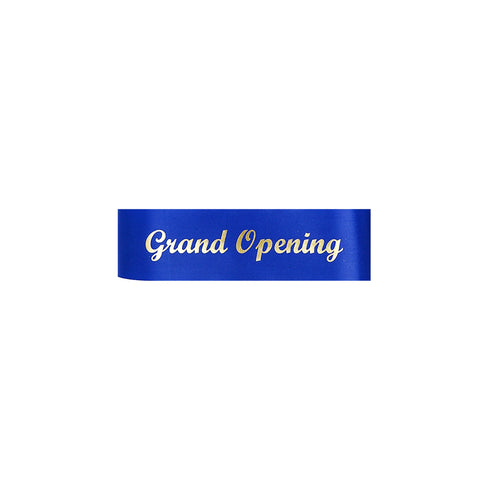 Grand Opening Ribbon Gold Capital Letters - Golden Openings