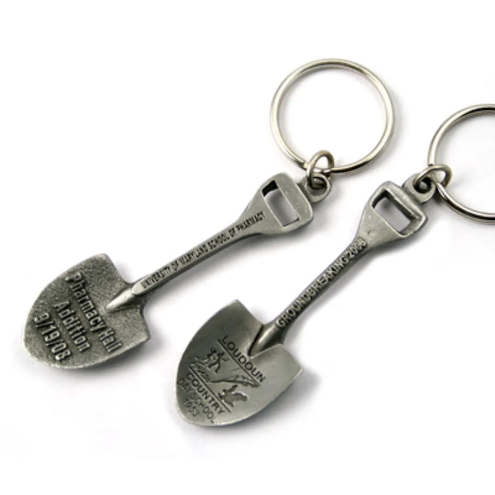Gold and Chrome Groundbreaking Shovels - Golden Openings