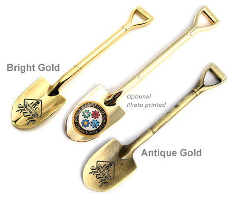 5 1/2 inch Gold Plated Shovel - Golden Openings