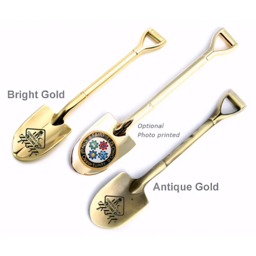 5 1/2 Inch Gold Plated Shovel - Golden Openings | Golden Shovels
