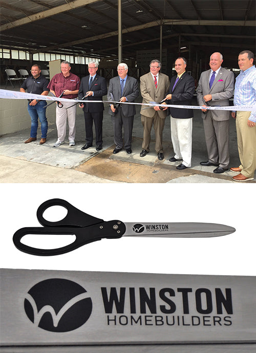 25 inch Black ECONO Giant Ceremonial Scissors - Golden Openings