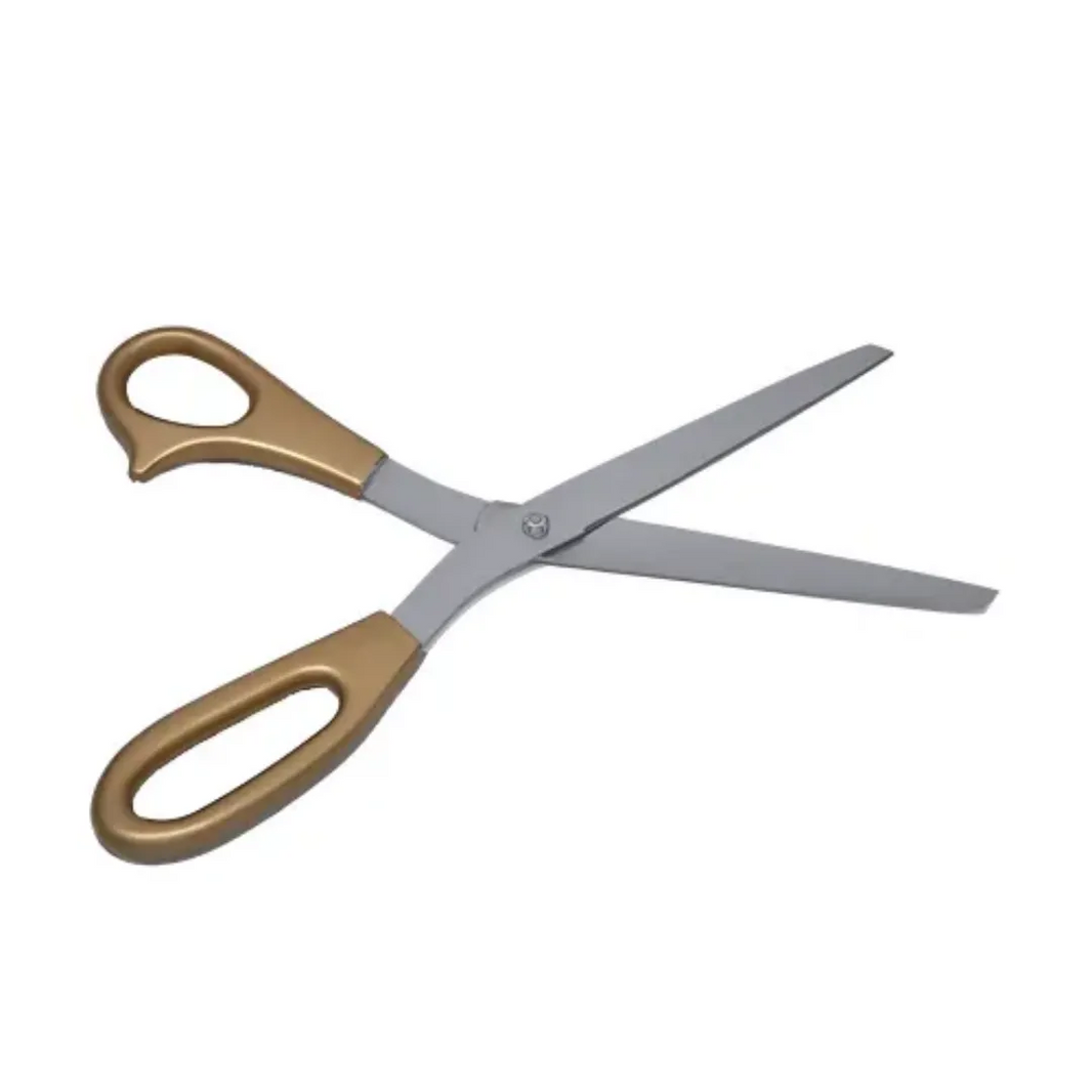 Giant Ribbon Cutting Scissors - Golden Openings