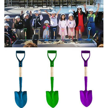 Custom Painted Groundbreaking Shovels - Golden Openings