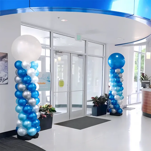 Reusable Balloon Tower Kit - 9 Foot Tall- Golden Openings