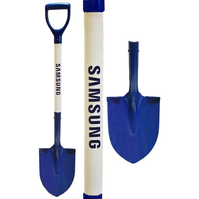 Custom Painted D-Handle Ceremonial Shovel - Golden Openings